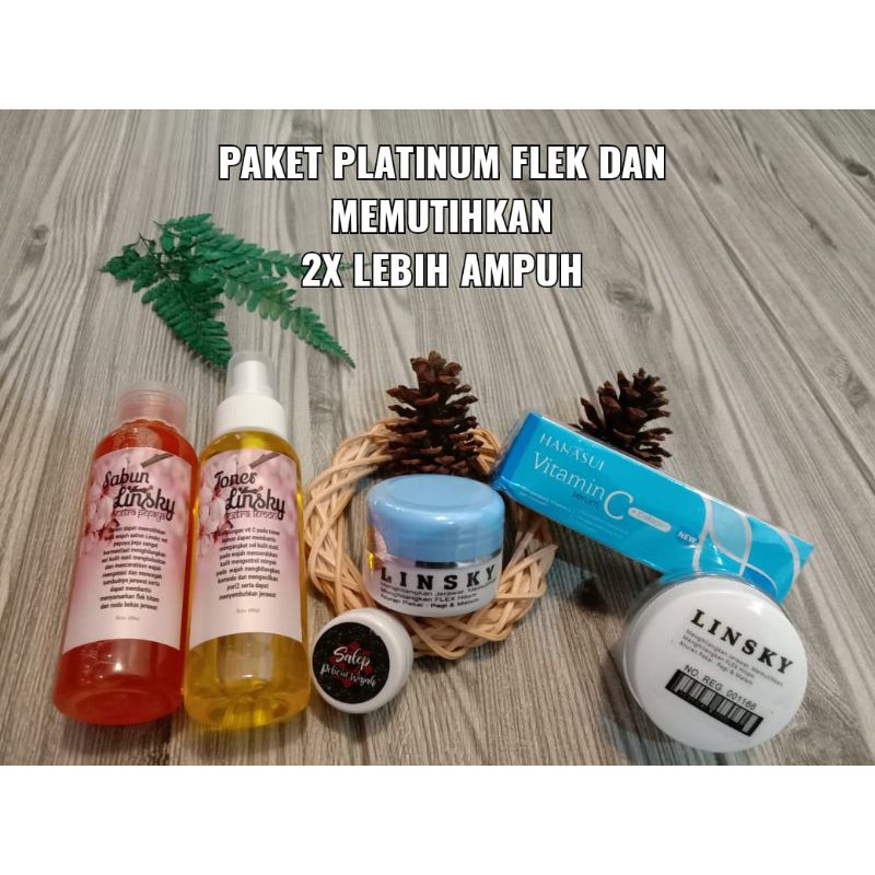 Jual ️OSKOSMETIK ️ PAKET PLATINUM ISI 6 LINSKY BIRU ORIGINAL SERUM ...