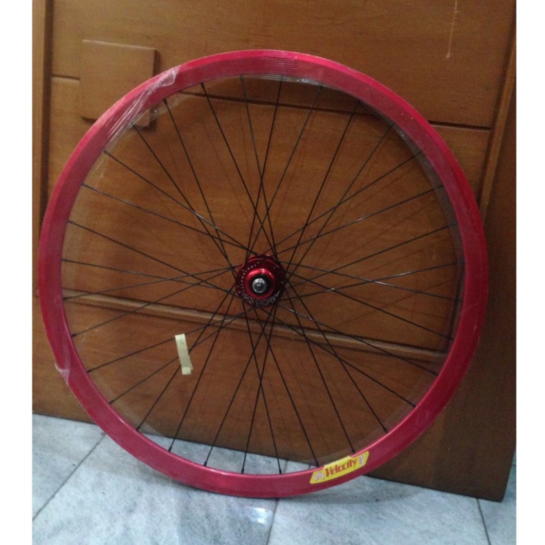 Jual VELOCITY Deep V Rim - Warna Red Anodize - FRONT. MICHE Hub 32 ...