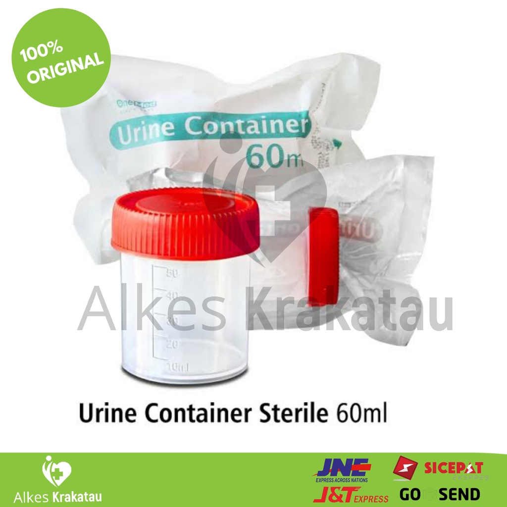 Jual Urine Container Sterile 60ml Onemed /Botol Tempat Kencing Steril ...