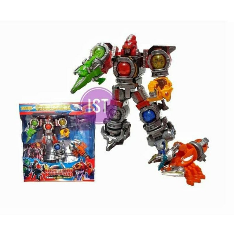 Jual Mainan Kyu Ranger Uchusentai Kyuranger Transform Terbaru | Shopee ...