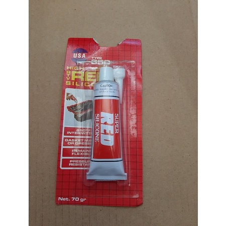 Jual lem paking super red silikon HIGH-TEMP Terjangkau | Shopee Indonesia