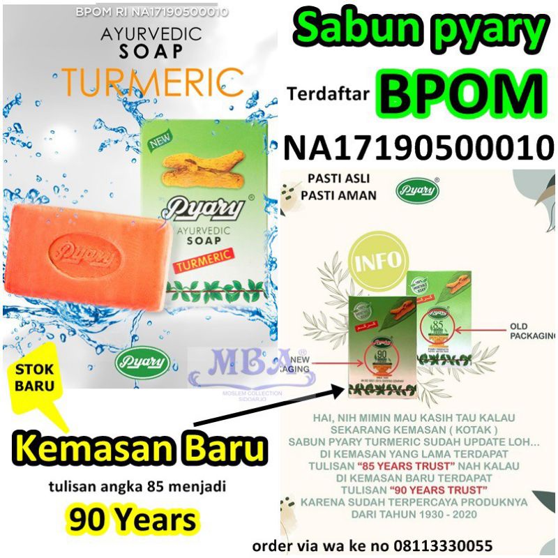 Jual SABUN PYARY TURMERIC ORIGINAL 100% | Shopee Indonesia