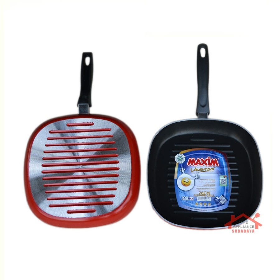 Jual TEFLON MAXIM 26CM | WAJAN PEMANGGANG / MAXIM VALENTINO SQUARE ...
