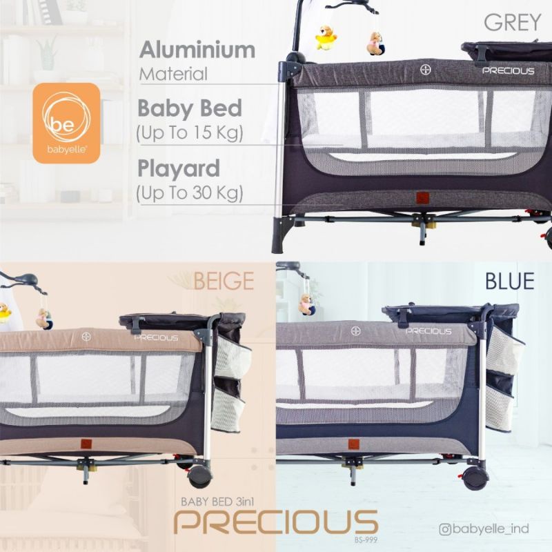 Jual Box Baby Elle Precious Baby Bed 3in1/Box BE 999 XLR/Box Bayi Side ...