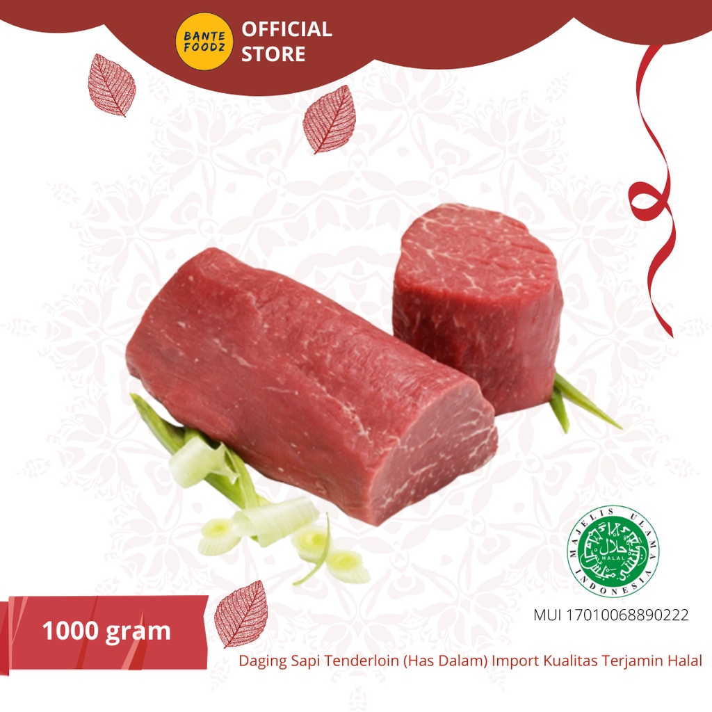 Jual Daging Sapi Has Dalam ( Tenderloin ) Beef Tenderloin Premium 1Kg ...