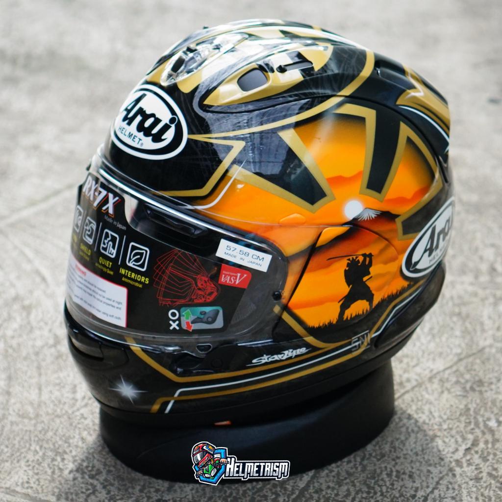 Jual Helm Rx7x Pedrosa Spirit Gold - Helm fullface Original | Shopee ...