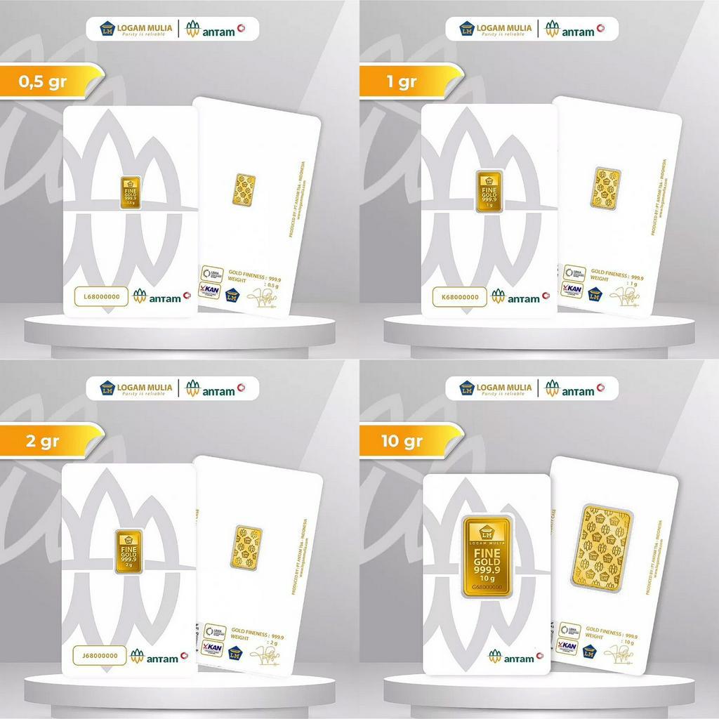 Jual Emas baby gold logam mulia ANTM Antaamm anting anak 99 0.5 1 2 3 ...