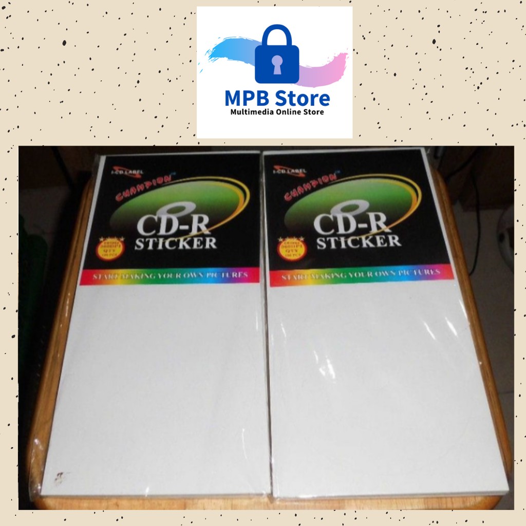 Jual CHAMPION CD-R - KERTAS LABEL CD/DVD ISI 50 LEMBAR (100 KEPING) HVS ...