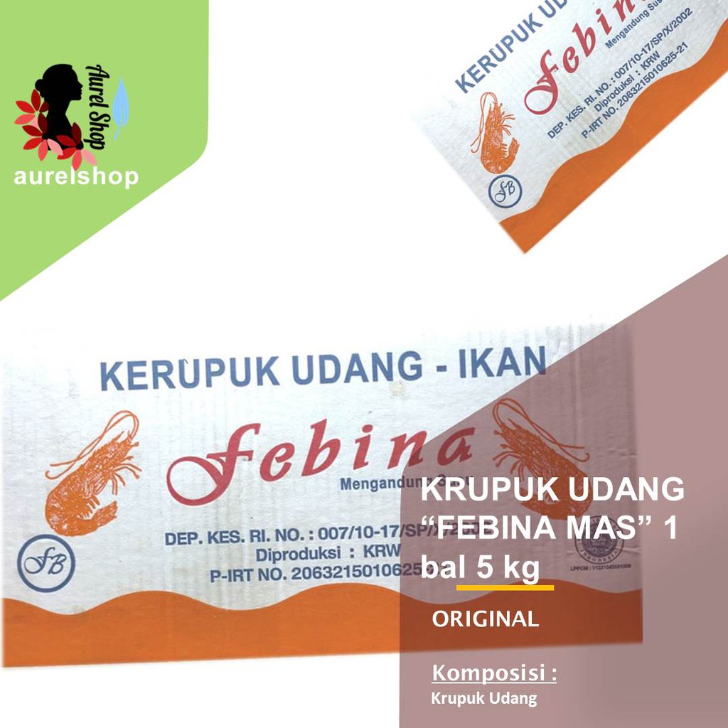 Jual FEBINA Kerupuk Krupuk Udang Mede MD kemasan 1 kg | Shopee Indonesia