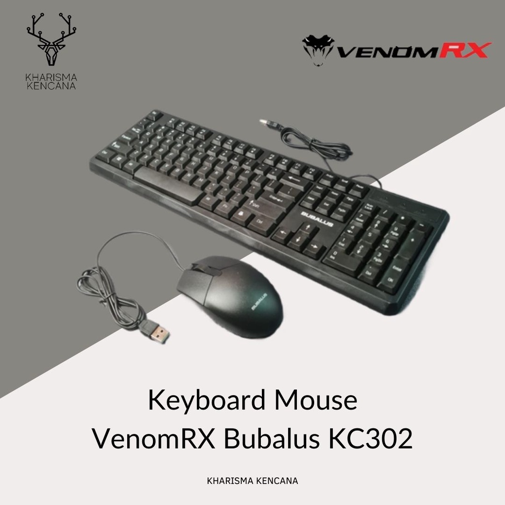 Jual Keyboard Mouse VenomRX Bubalus KC302 | Shopee Indonesia