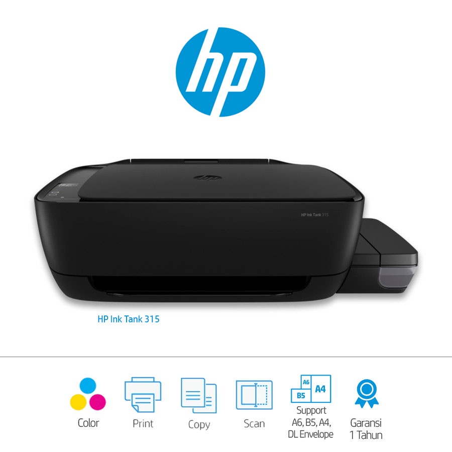 Jual PRINTER HP INK TANK 315 (Z4B04A)(PRINT/SCAN/COPY/TINTA GT51BK ...
