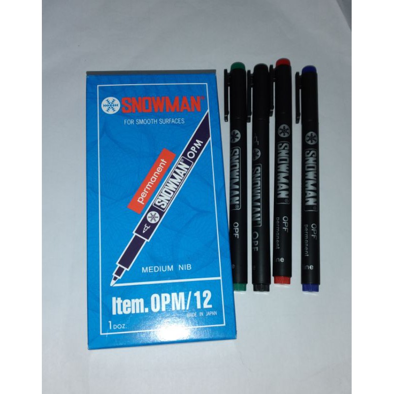 Jual Spidol Snowman OPM/OPF | Shopee Indonesia