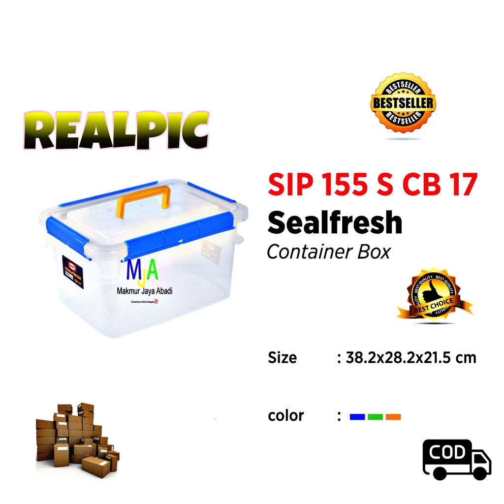 Jual PROMO ( BISA COD )SHINPO SealFresh CONTAINER BOX 17 LITER SIP 155 S CB-17 Kontainer Box ...