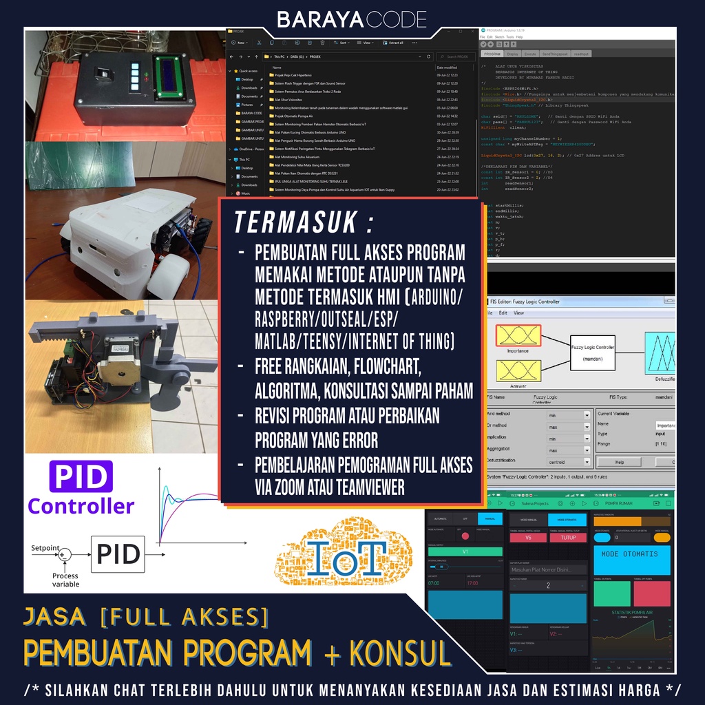 Jual JASA PROGRAM + KONSULTASI PROJEK TUGAS AKHIR ELEKTRO MEKATRONIKA ROBOTIK/ARDUINO/RASPBERRY ...