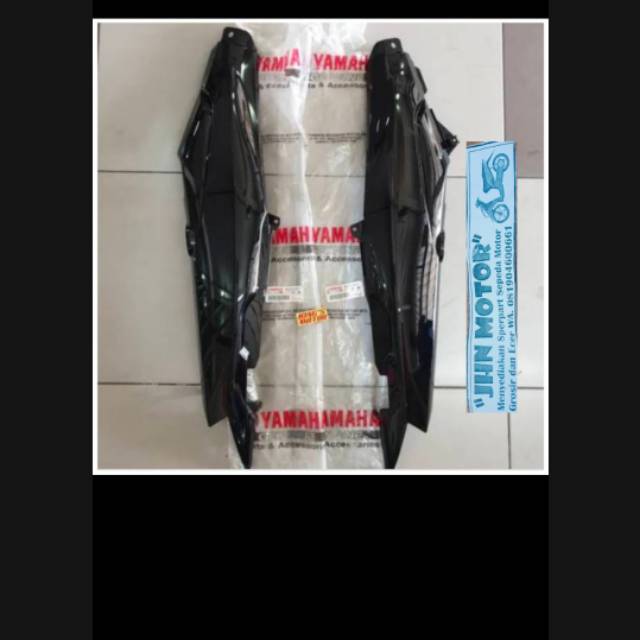 Jual Cover Body Belakang kanan & kiri motor Yamaha vega R new Hitam ...