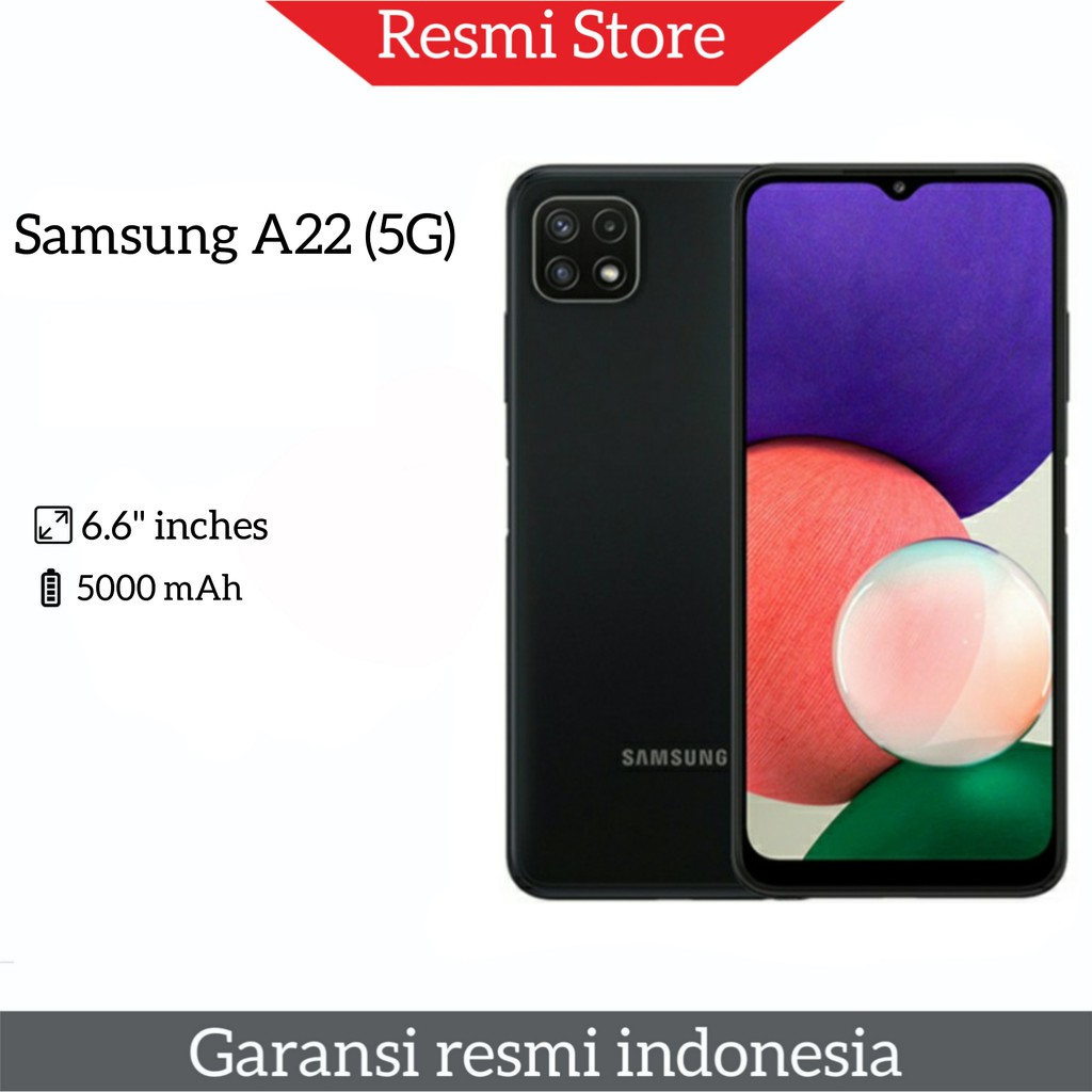 Jual SAMSUNG GALAXY A22 5G RAM 6/128GB NEW BNIB | Shopee Indonesia