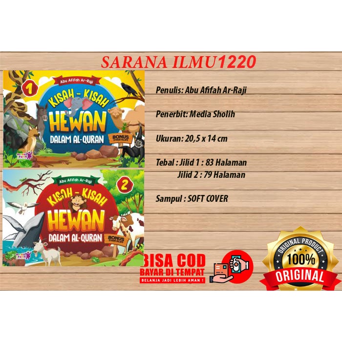 Jual PAKET 2Buku Kisah Kisah Hewan Dalam AL QURAN | MEDIA SHOLIH | Shopee Indonesia