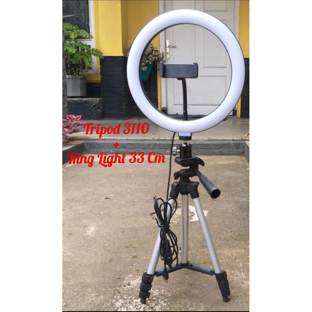 Jual RING LIGHT 26CM / 20CM / 33CM + TRIPOD WEIFENG 3110 MAKE UP VLOG ...