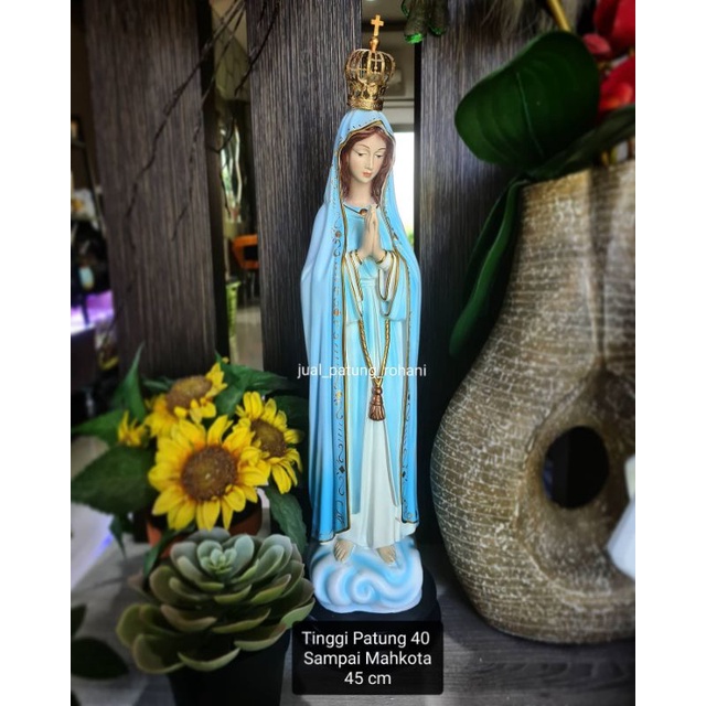 Jual Patung Maria Fatima 40 cm biru PREMIUM | Shopee Indonesia