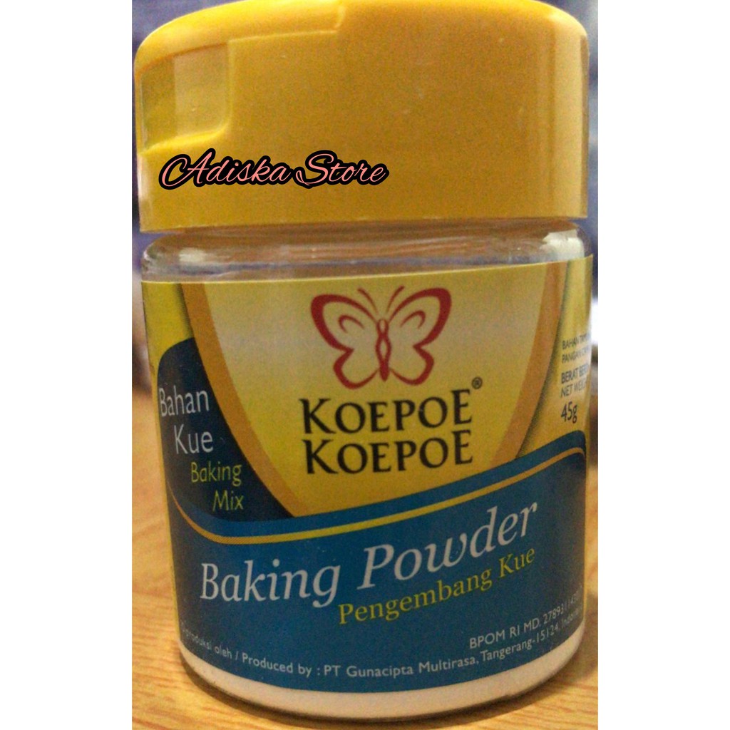 Jual Baking Powder Koepoe Koepoe 45gr | Shopee Indonesia