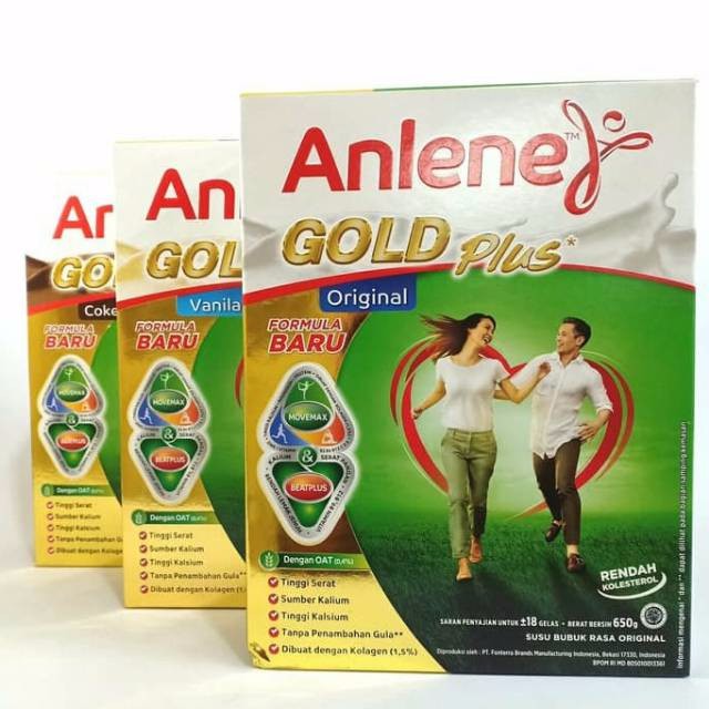 Jual Anlene Gold Plus 250gr Original/Vanila/Cokelat | Shopee Indonesia