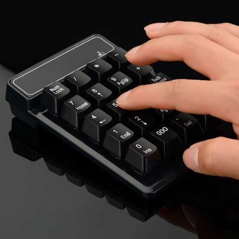 Jual Mini Numeric Keypad Numeric Keypad Numpad Wireless 2.4GHz - Black ...