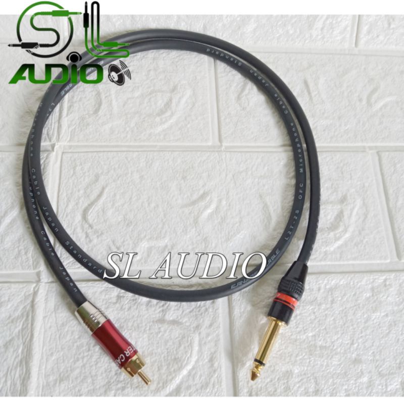 Jual Jack Kabel Konektor audio Akai mono to RCA monster 1Meter / 2Meter ...