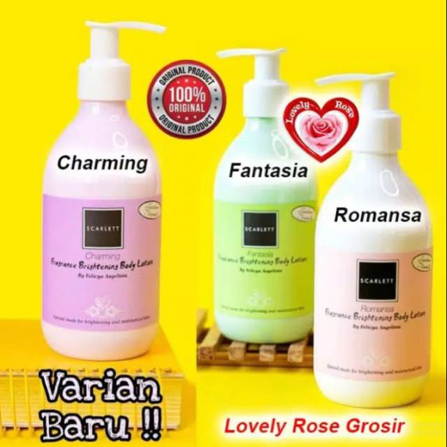 Jual Hand&body lotion Scarlett ready semua varian | Shopee Indonesia