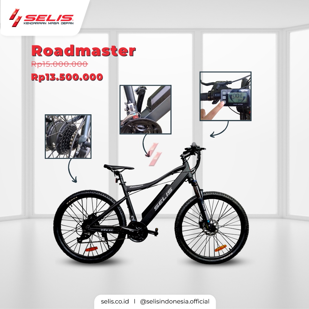 Jual Sepeda listrik Selis tipe Roadmaster | Shopee Indonesia