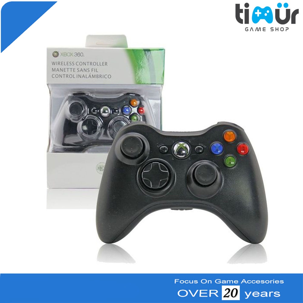 Jual Stik Stick Controller Gamepad Xbox 360 PC Wireless Hitam | Shopee ...