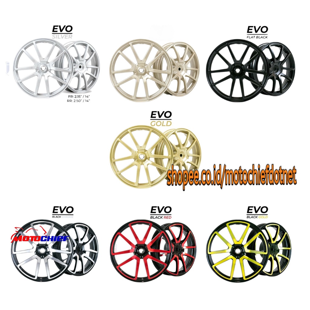 Jual VELG RACING TAPAK LEBAR CHEMCO EVO VARIO BEAT SCOOPY GENIO ...