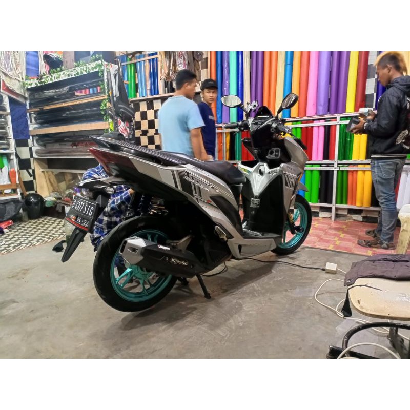 Jual striping sticker vario all new 125-150 livery bus stj transparan ...