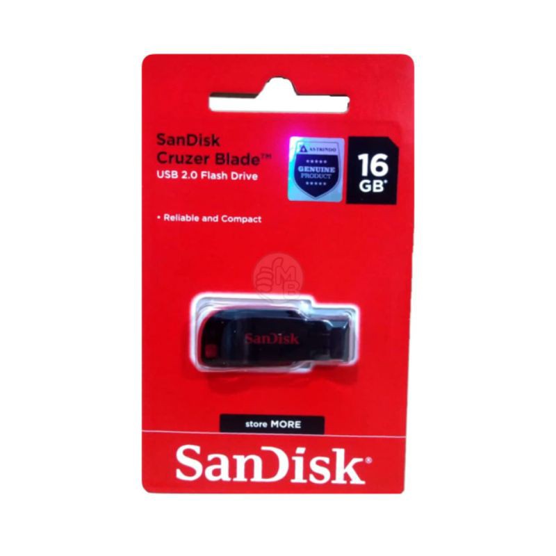 Jual Sandisk Flashdisk 16GB Cruzer Blade CZ50 USB2.0 | Shopee Indonesia