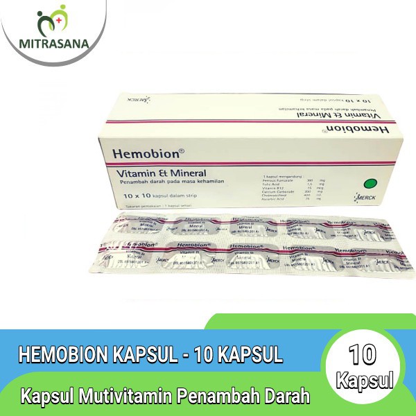 Jual Hemobion Kapsul - Kapsul Multivitamin dan Penambah Darah | Shopee ...