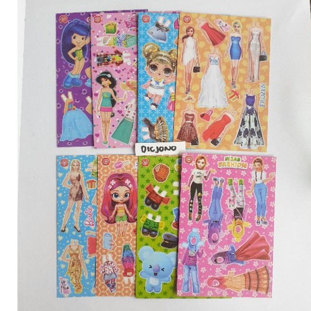 Jual Boneka Kertas ( Bk ) Bongkar Pasang ( BP) / Mainan Jadul / Dress ...