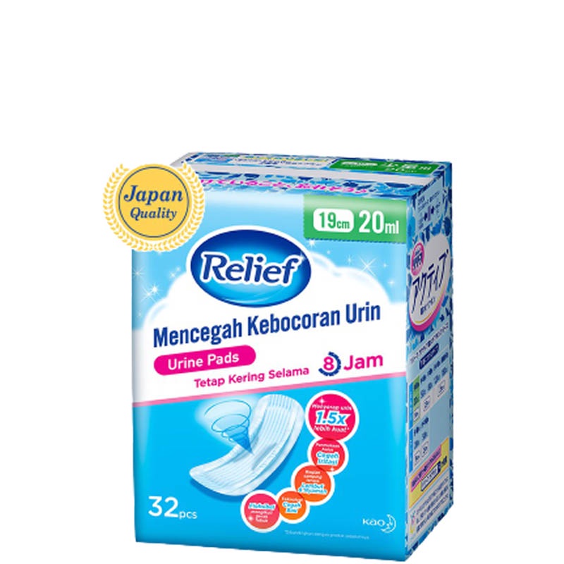 Jual RELIEF Urine Pads 19 cm - 32 Pads | Shopee Indonesia