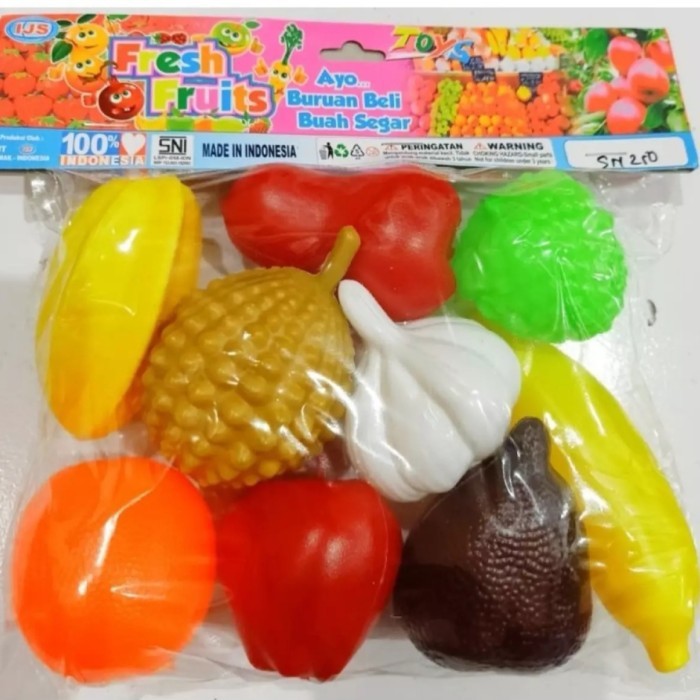 Jual MAINAN BUAH BUAHAN PLASTIK MAINAN EDUKASI ANAK MAINAN MURAH KADO ...