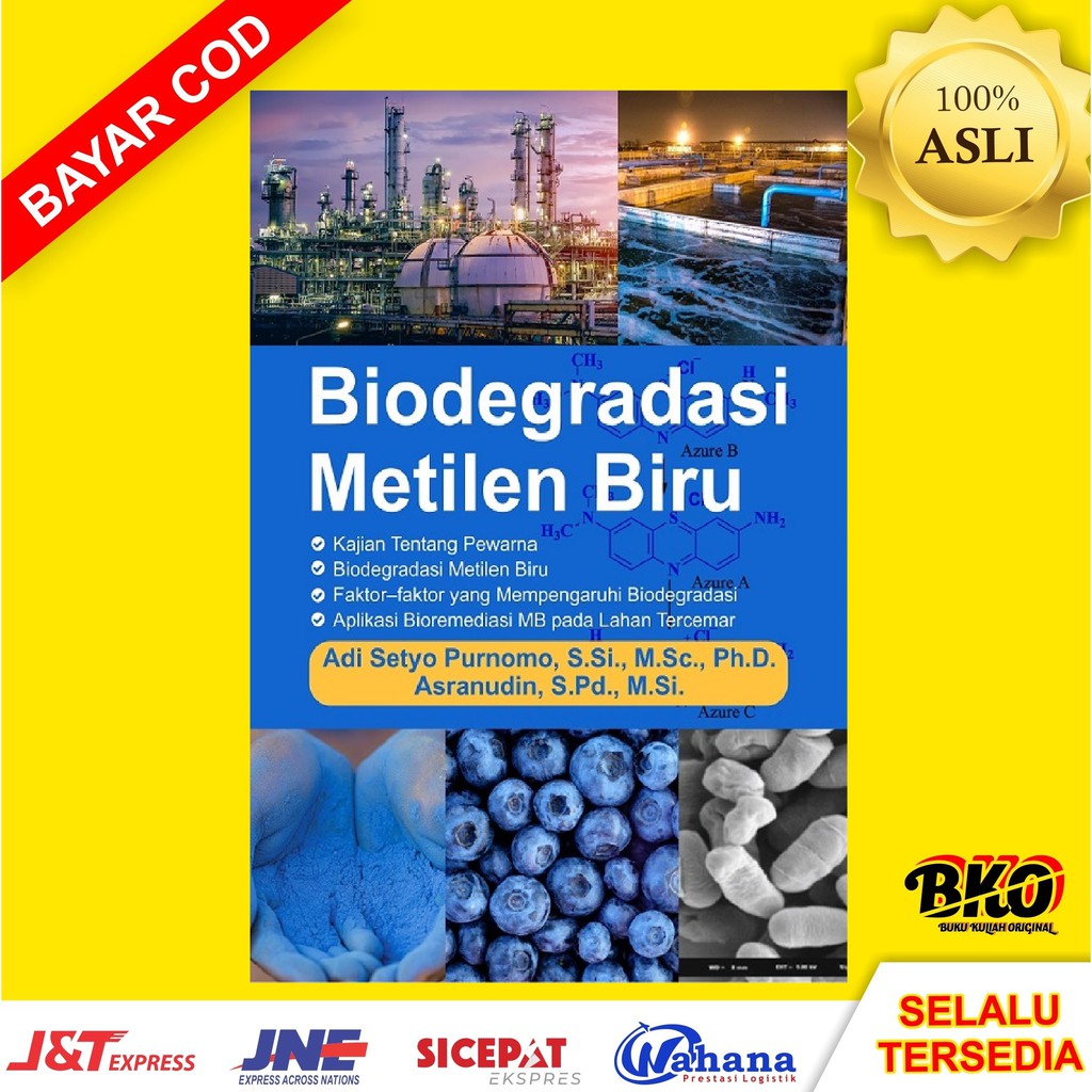 Jual Buku Biodegradasi Metilen Biru - Adi Setyo Purnomo ORIGINAL ...