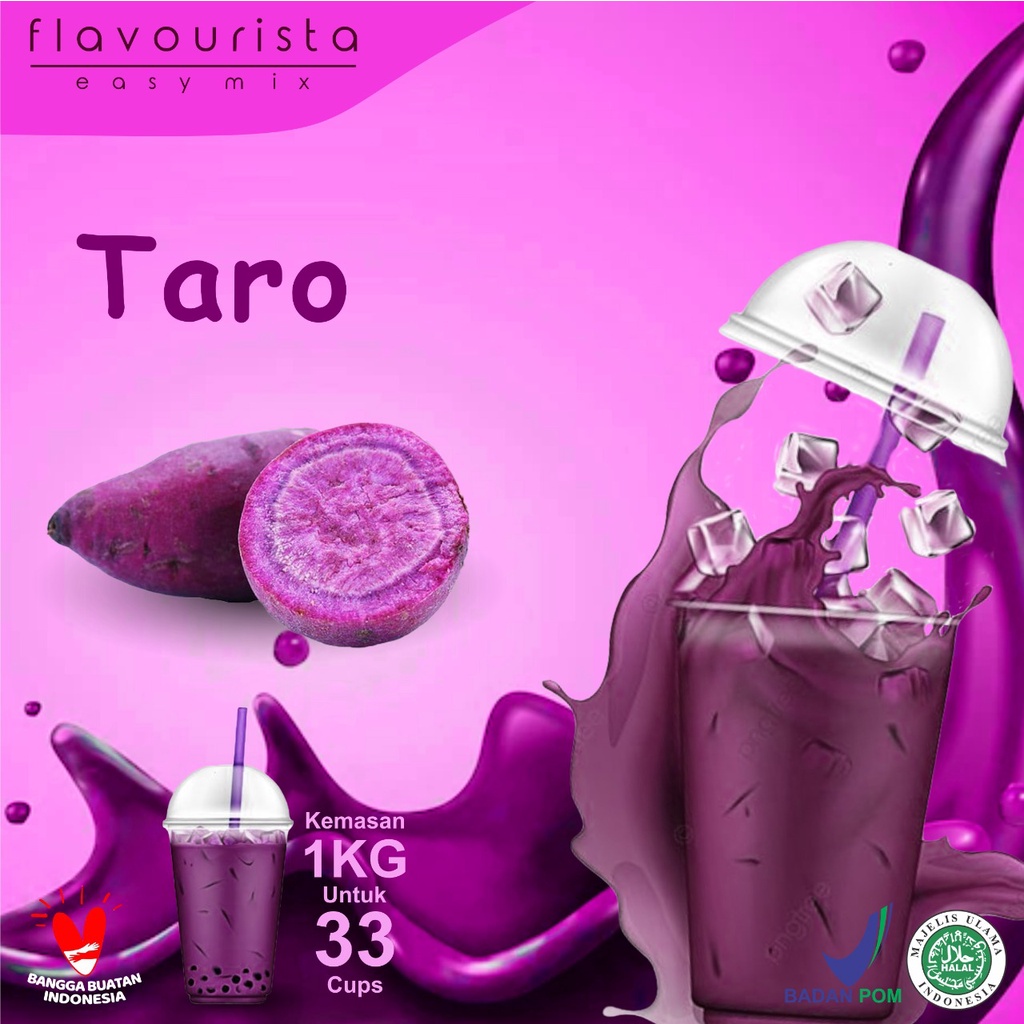 Jual Flavourista Bubuk Minuman Murah Rasa Taro / Taro Powder 1000 gram ...