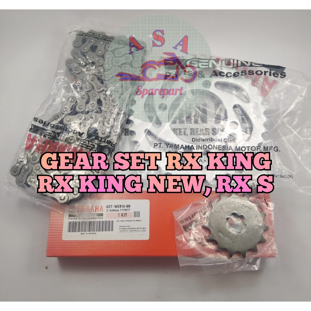 Jual GEARSET 3Ka ASLI ORIGINAL Motor YAMAHA RX KING Master new , RX K ...