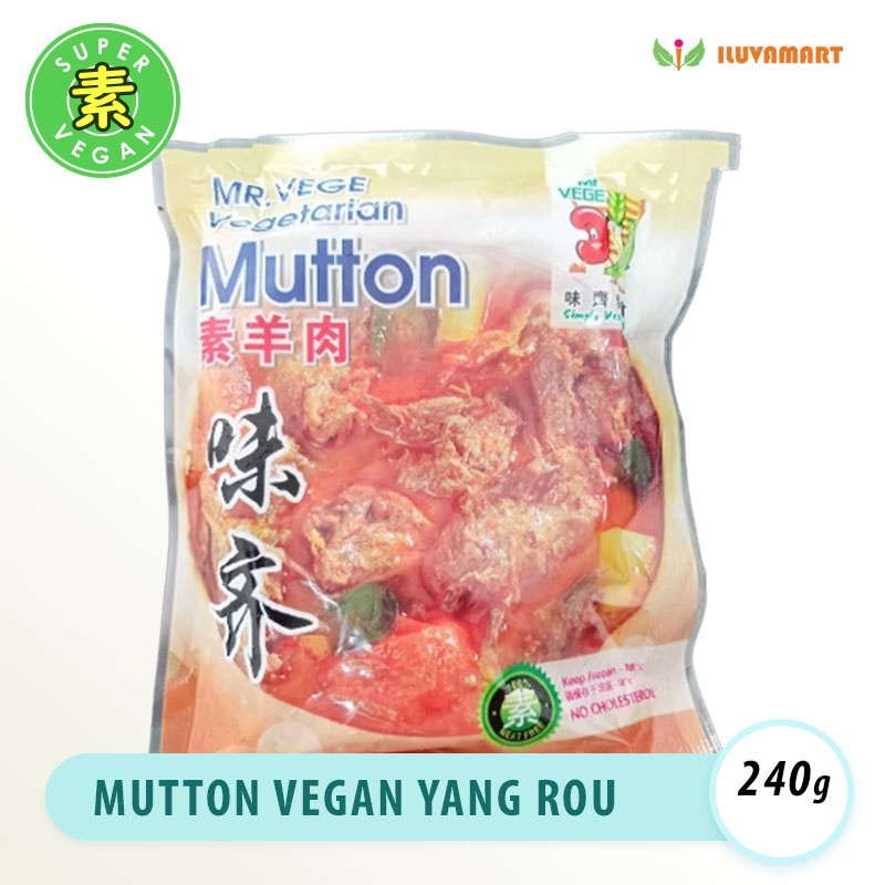 Jual Mr. Vege Mutton 240gr Vegan Daging Kambing Nabati Tun Yang Rou ...