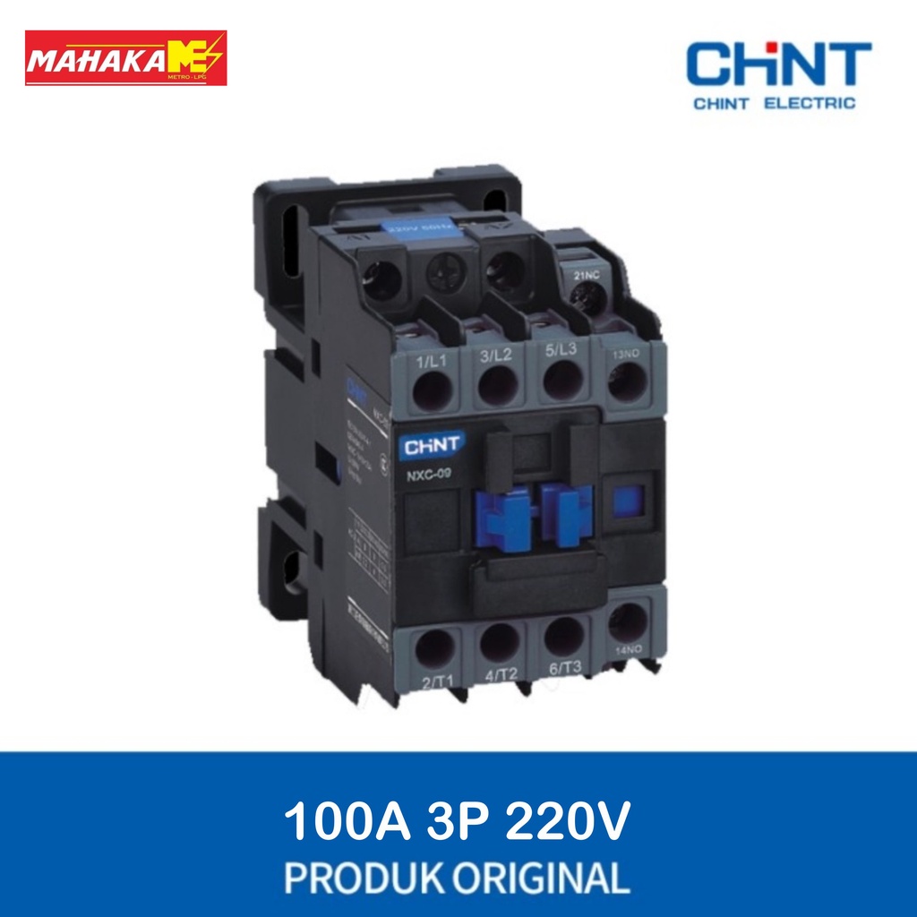 Jual Kontaktor 100A Contactor NXC100 220V Chint | Shopee Indonesia