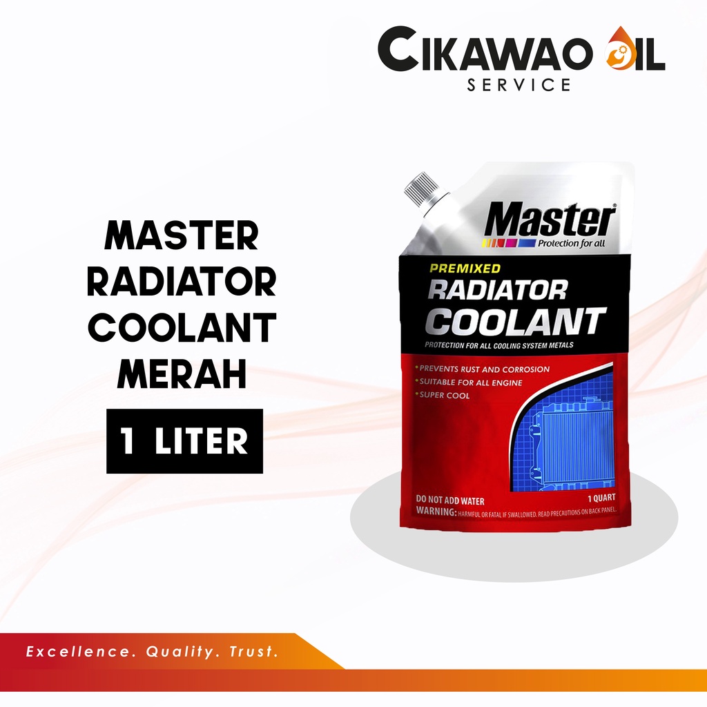 Jual MASTER Radiator Coolant Merah 1L | Shopee Indonesia