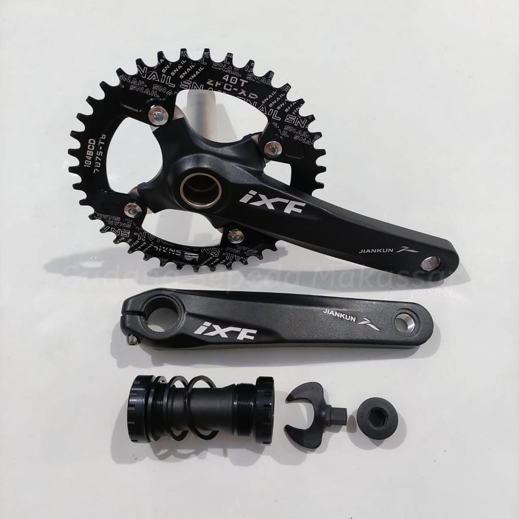 Jual Crankset MTB Hollowtech Crank IXF Chainring Deckas Snail 32T 40T ...