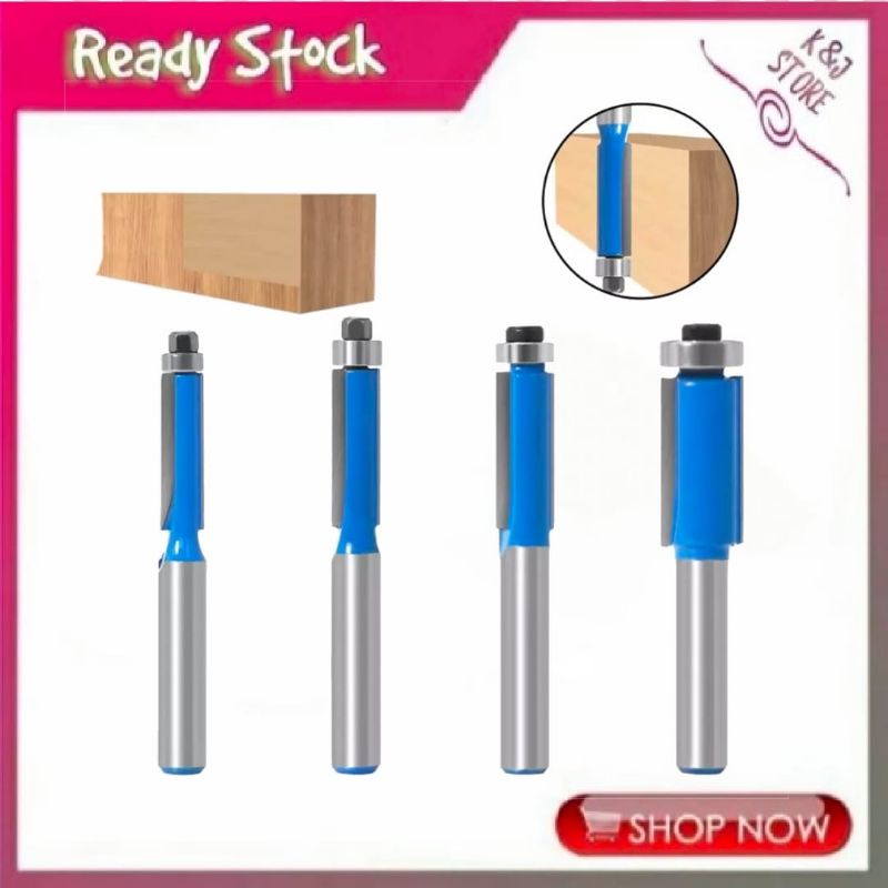 Jual Mata Profil Kayu Lurus Router Bit Flush Trimmer Straight Bits Top ...