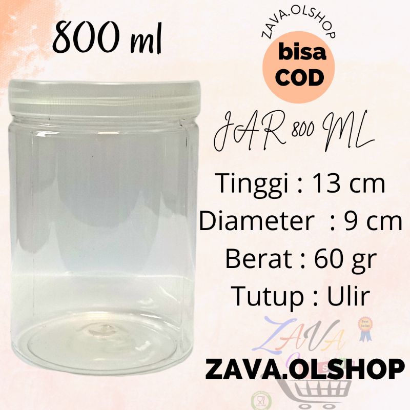 Jual TOPLES KUE 800ML TEBAL / TOPLES JAR 800ML / TOPLES TABUNG 800ML ...