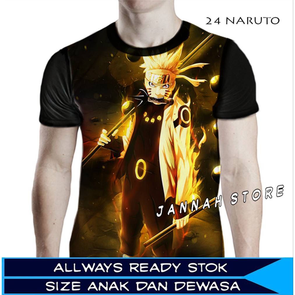 Jual DIJUAL Baju Kaos NARUTO SANIN SIX OF PATH - Kaos ANIME NARUTO ANAK ...