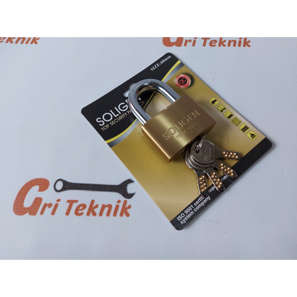 Jual ORIGINAL!!! TIPE SHORT - GEMBOK KUNINGAN SOLIGEN TIPE LEHER PENDEK ...