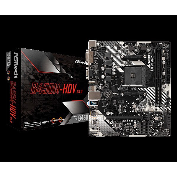 Jual ASRock B450M-HDV (AM4, AMD Promontory B450, DDR4, USB3.1, SATA3 ...