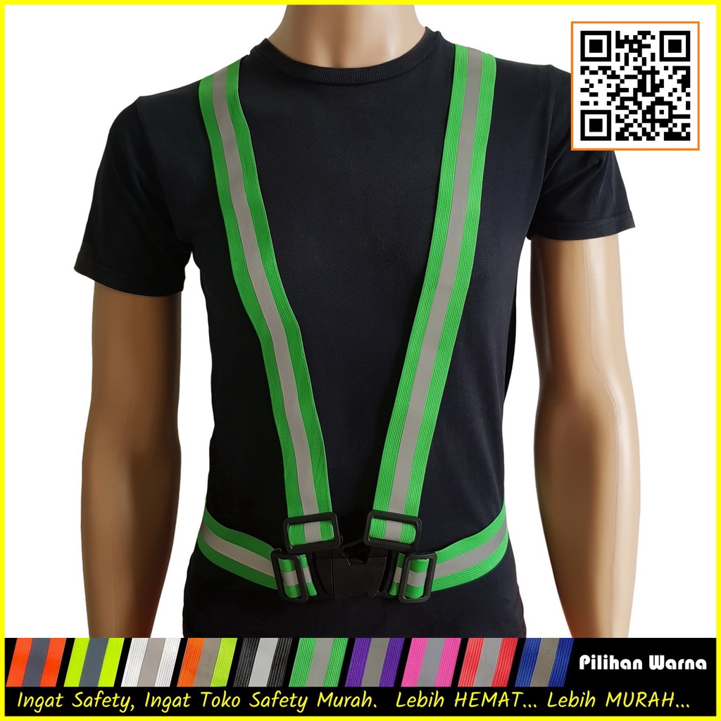 Jual Rompi V Karet Safety Orange Elastis Olahraga Sepeda Lari Jogging ...